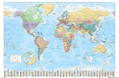 'World Map 2019 Premium Poster' Posters | AllPosters.com