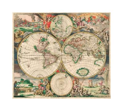 'World Map, c.1689' Giclee Print - Joan Blaeu | AllPosters.com