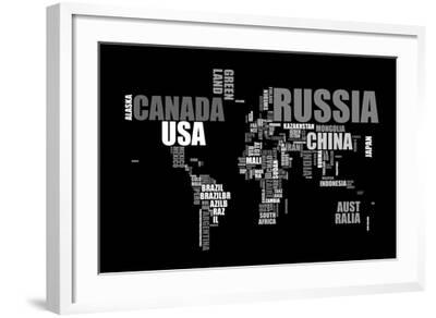 'World Text Map' Prints - Michael Tompsett | AllPosters.com
