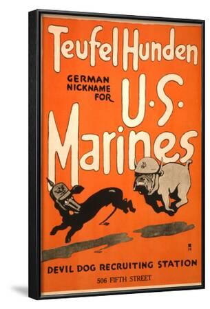 'World War I Devil Dog Poster' Prints | AllPosters.com