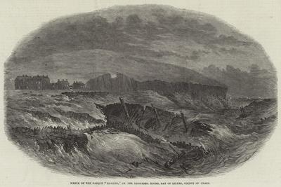 'Wreck of the Barque Edmund, on the Duggerna Rocks, Bay of Kilkee ...