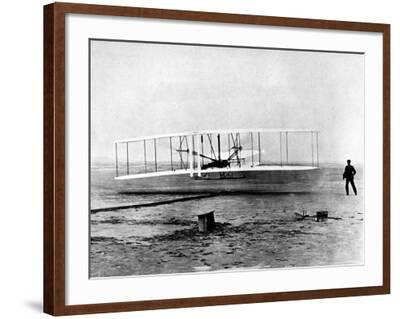 'Wright Brothers Wilbur and Orville with 1903 Airplane "Kitty Hawk" on ...