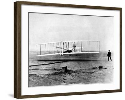'Wright Brothers Wilbur and Orville with 1903 Airplane "Kitty Hawk" on ...
