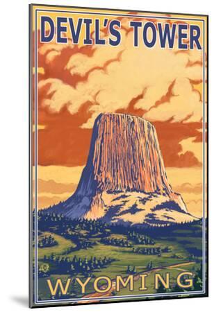 Digital Prints Devils Tower Print Wyoming Wall Art National Monument ...