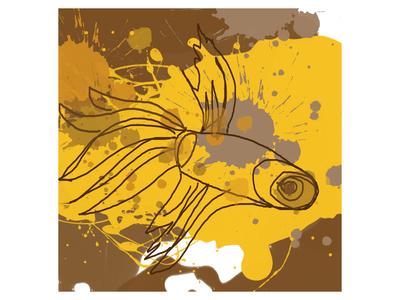 'Yellow-Brown Fish' Posters - Irena Orlov | AllPosters.com