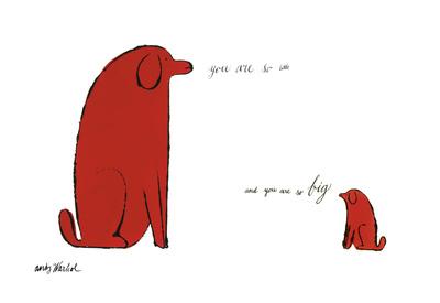 'You Are So Little And You Are So Big, c. 1958' Prints - Andy Warhol ...