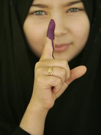 'Young Girl Shows Her Inked Finger, Even Though She Was Too Young to ...