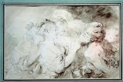 'Young Girls Wrestling a Satyre Young Women Having Fun with a Satyre's ...