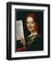 Young Person with Drawing of Snowman, Painting by Giovanni Francesco ...