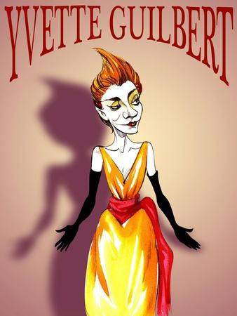 'Yvette Guilbert, French Actress and Cabaret Singer, (1867 - 1944 ...