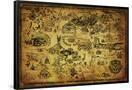 'The Legend Of Zelda - Hyrule Map' Prints | AllPosters.com