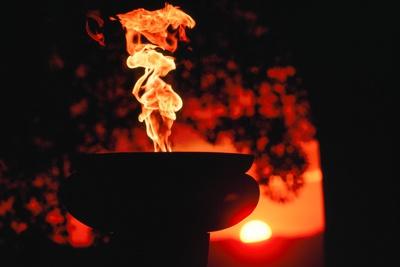 'Zimbabwe's Eternal Flame of Independence at Sunset. Salisbury ...