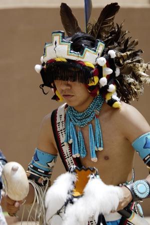 'Zuni Pueblo Red-Tailed-Hawk Dancer Performing at the Gallup ...
