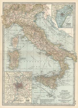 Maps of Italy, Posters and Prints at Art.com