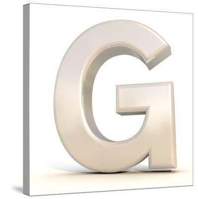 '3D Alphabet, Letter G Isolated On White Background' Prints - Andriy ...