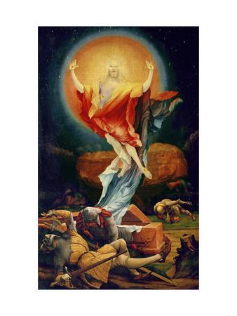 'The Resurrection of Christ, from the Isenheim Altarpiece circa 1512-16 ...