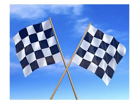 Checkered Flags Giclee Print by Matthias Kulka at AllPosters.com
