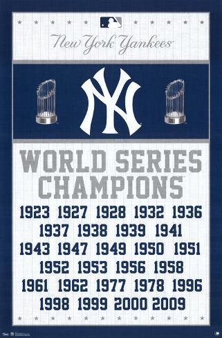 New York Yankees World Series Champions Posters at AllPosters.com