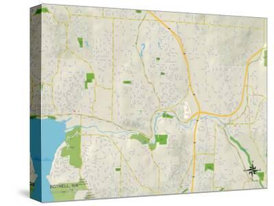 'Political Map of Bothell, WA' Posters - | AllPosters.com