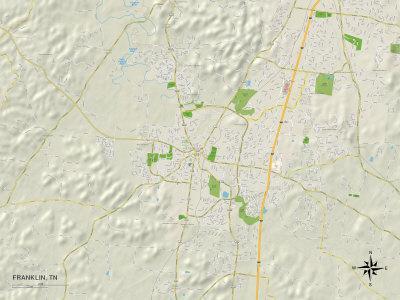 Map Of Downtown Franklin Tennessee