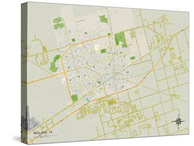 'Political Map of Midland, TX' Prints | AllPosters.com