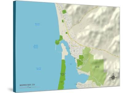 'Political Map of Morro Bay, CA' Prints - | AllPosters.com