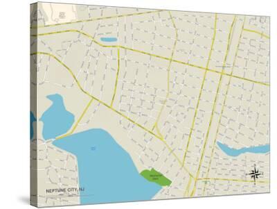 'Political Map of Neptune City, NJ' Posters | AllPosters.com