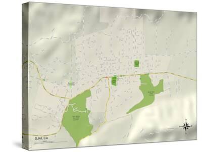 'Political Map of Ojai, CA' Art | AllPosters.com