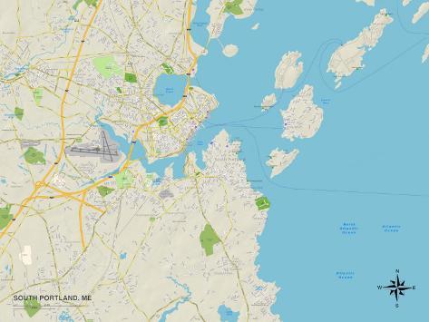 South Portland Maine Map