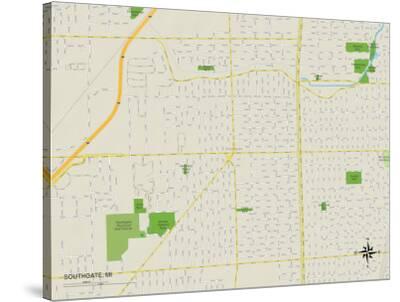 'Political Map of Southgate, MI' Posters | AllPosters.com