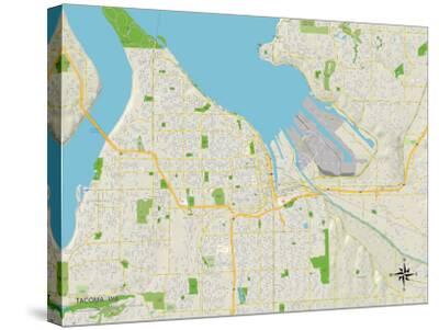 'Political Map of Tacoma, WA' Prints - | AllPosters.com
