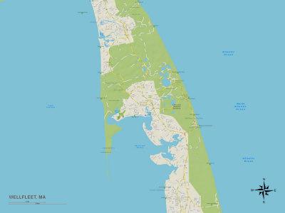'Political Map of Wellfleet, MA' Posters - | AllPosters.com