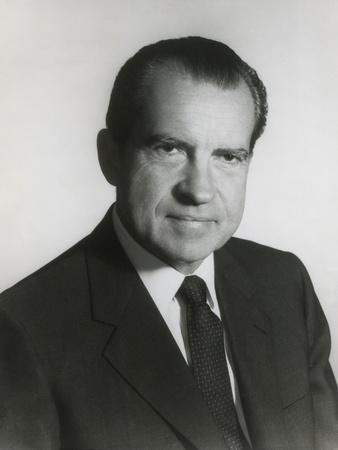 'President Richard Nixon in His First Term Official Portrait, 1969 ...