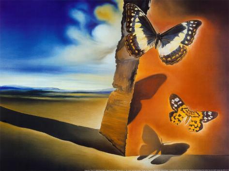 Salvador Dali Butterflies Art