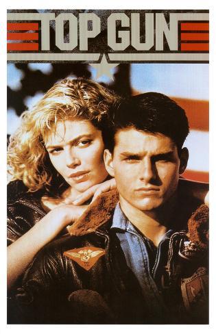 Top Gun Movie Tom Cruise and Kelly McGillis 80s Poster Print ...