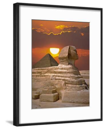 Sphinx And Pyramid Painting