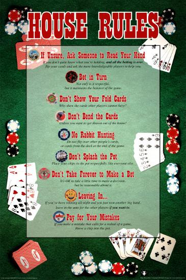 House Rules Poker Photo AllPosters House Rules Poker Photo AllPosters