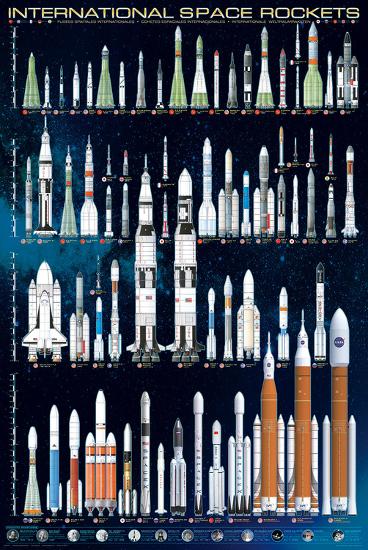 'International Space Rockets' Prints | AllPosters.com