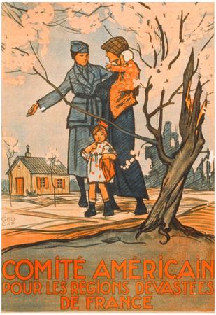 'American Committee to Rebuild France World War I French War Propaganda ...
