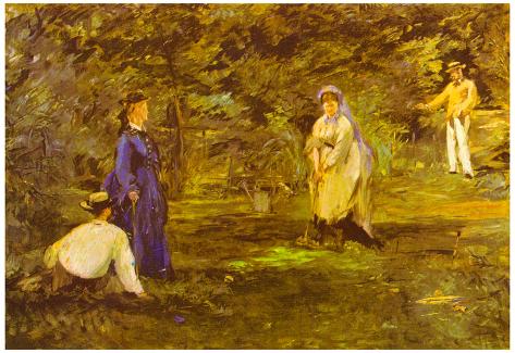 Edouard Manet Croquet Party Art Print Poster Print at AllPosters.com