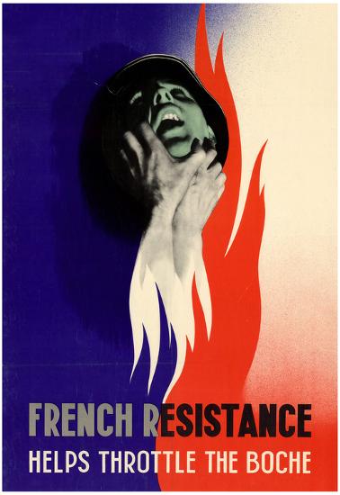 'French Resistance Helps Throttle the Boche WWII War Propaganda Art ...