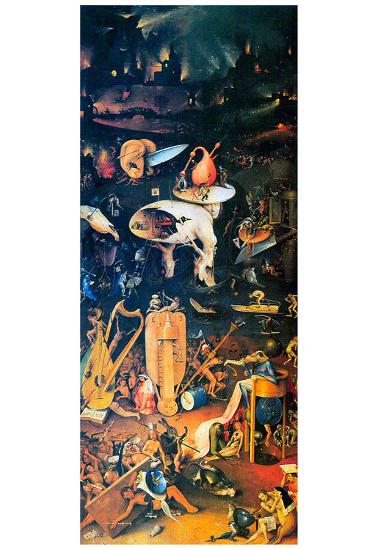 'Hieronymus Bosch The Garden of Earthly Delights Hell Art Print Poster ...