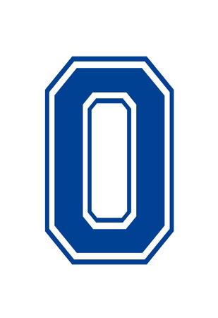 'Varsity Number 0 (Zero) Make Your Own Banner Print Poster' Posters ...