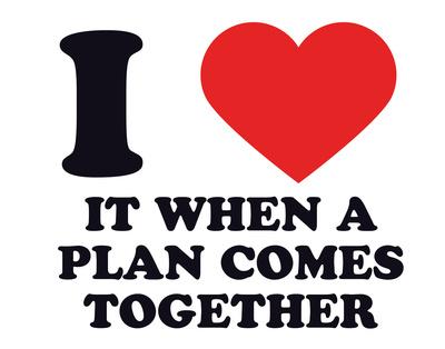'I Heart it When a Plan Comes Together' Giclee Print | AllPosters.com