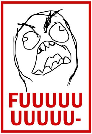 'FUUUU- Rage Comic Meme Poster' Posters | AllPosters.com