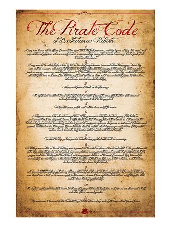 'The Pirate Code' Premium Giclee Print | AllPosters.com