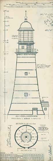 'Lighthouse Plans II' Giclee Print - The Vintage Collection ...