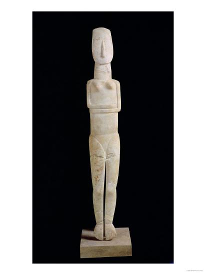 'Cycladic Female Figure, from the Island of Amorgo, 2700-2300 BC ...