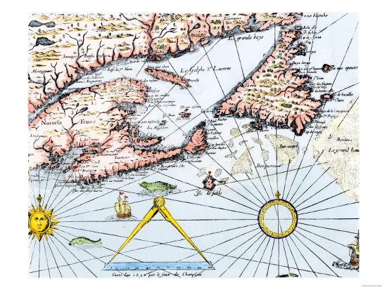 'Samuel de Champlain's Map of the Gaspee and Gulf of the Saint Lawrence ...