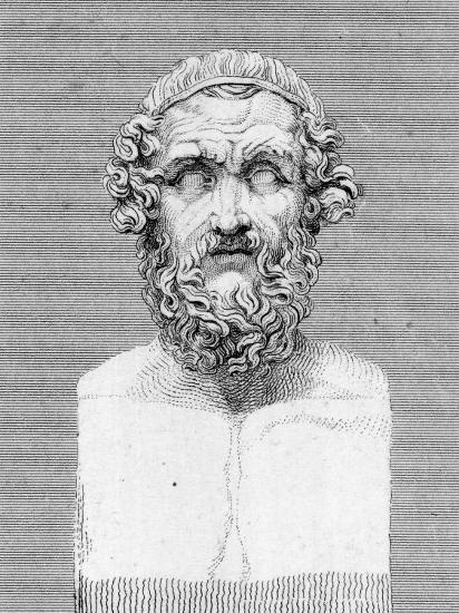 'Bust of Homer, Ancient Greek Poet' Photographic Print - George Cooke ...